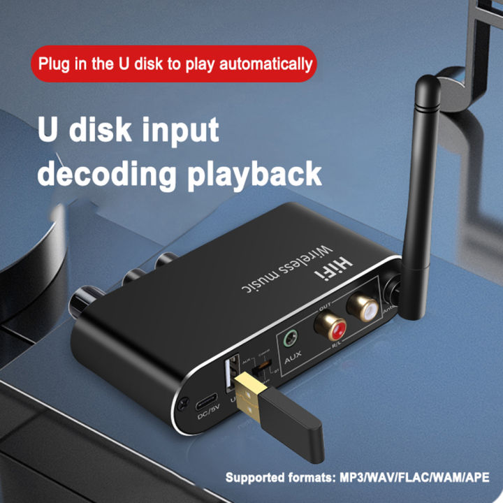 Bluetooth-Compatible Receiver Decoding Converter U-Disk Digital to ...