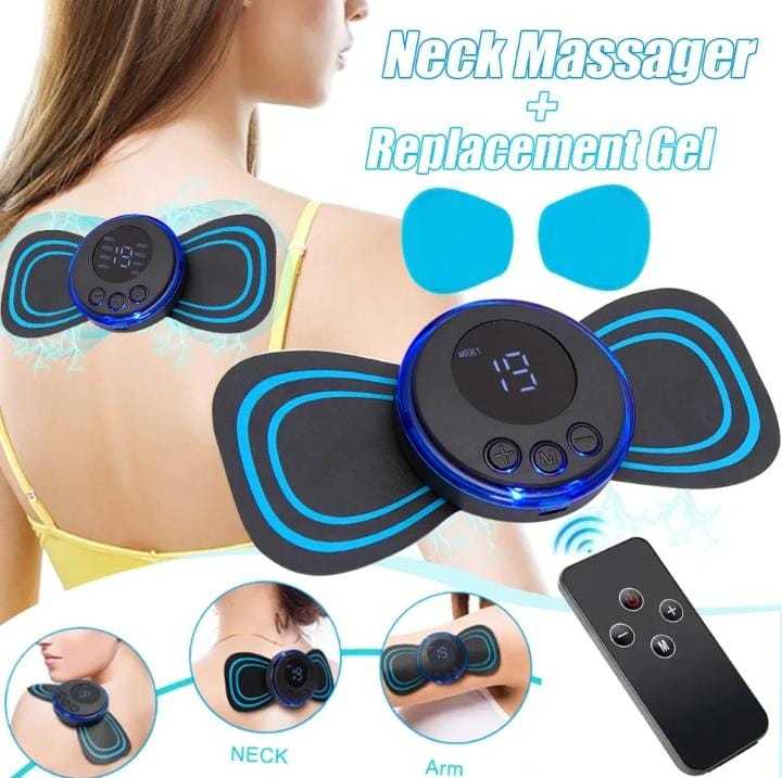 EMS Electric Pulse Neck Massager Cervical Massage Patch Back Sticker ...