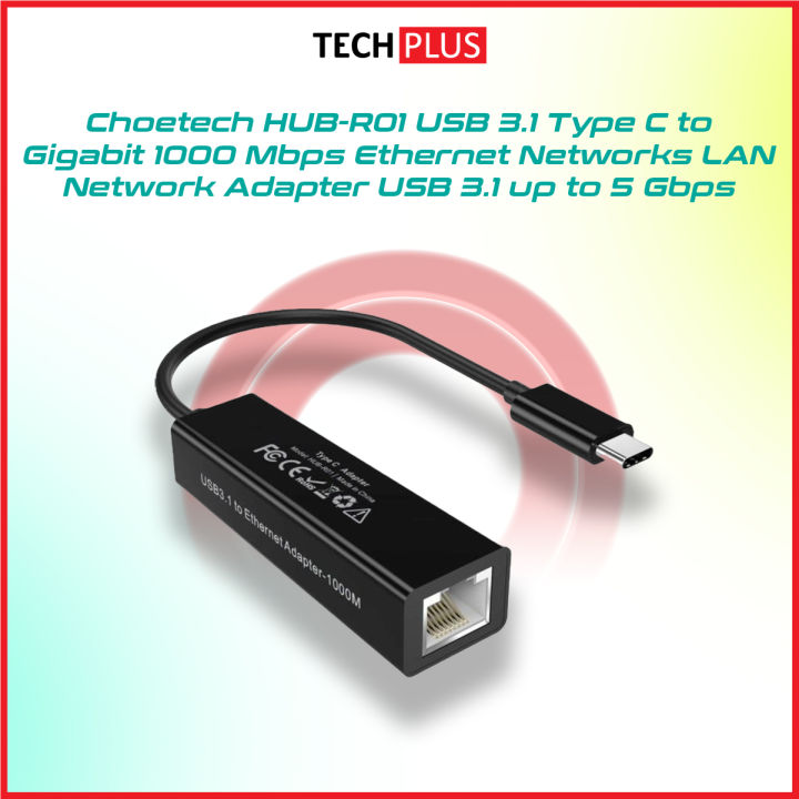 Choetech Hub R01 Usb 3 1 Type C To Gigabit 1000 Mbps Ethernet Networks