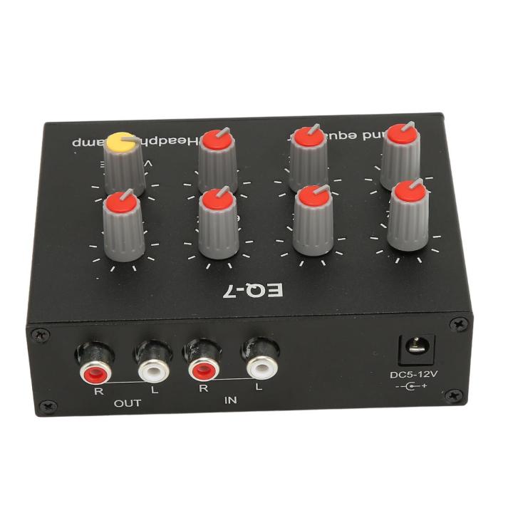 7 Band Equalizer, 7 Band Sound Equalizer DC5V-12V RCA Output Input for ...