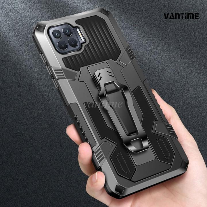 Vantime for OPPO F17 Pro Belt Clip Case Kickstand Slim Phone Cover ...