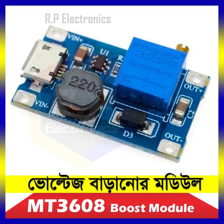 MT3608 DC-DC Step Up Converter with Micro USB Input | Daraz.com.bd