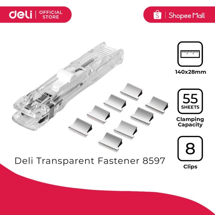 Deli 8597 Transparent Fastener | Daraz.com.bd