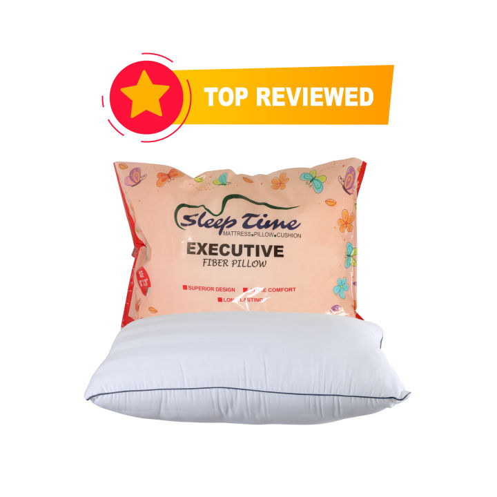 SLEEP TIME Executive Fiber Head Pillow (18"x26") - White | Daraz.com.bd