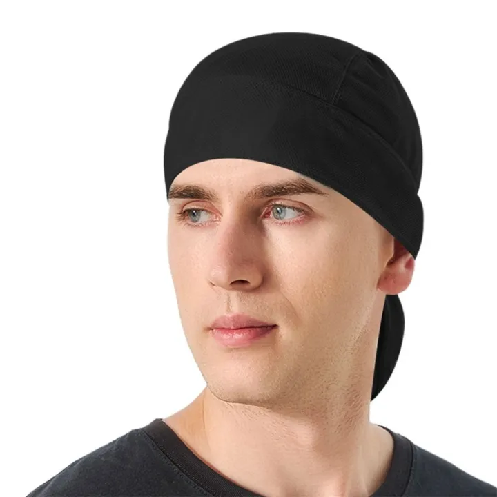 Hippie Multicolor Riding Mesh Durag Sweat-wicking Quick-dry Pirate Hat ...