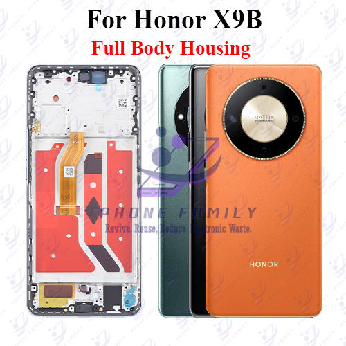 For Honor X9B Full Body Housing ( LCD Frame + Back Panel With Camera ...