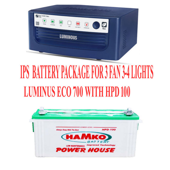 IPS WITH BATTERY PACKAGE FOR 3 FAN 4/3 LIGHTS MICROTEK IPS EB700 WITH ...