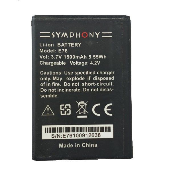 Symphony E76 Mobile Battery 1500 mAh | Daraz.com.bd