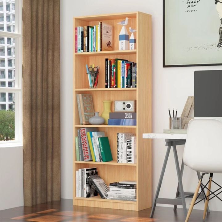 Royal Decor Engineered Wood 5 Tier Bookcase Open Book Shelf Storage ...