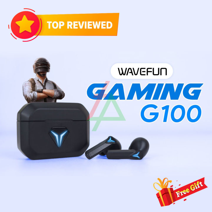 Wavefun G100 Wireless Gaming Bluetooth Earbuds - Black | Daraz.com.bd