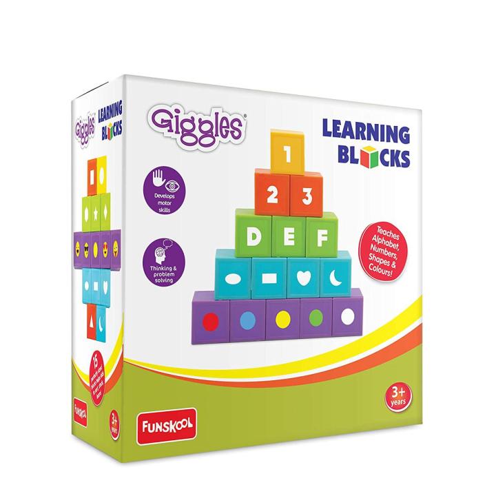 Giggles - Learning Blocks, Educational Blocks, Teaches Alphabet,Numbers ...