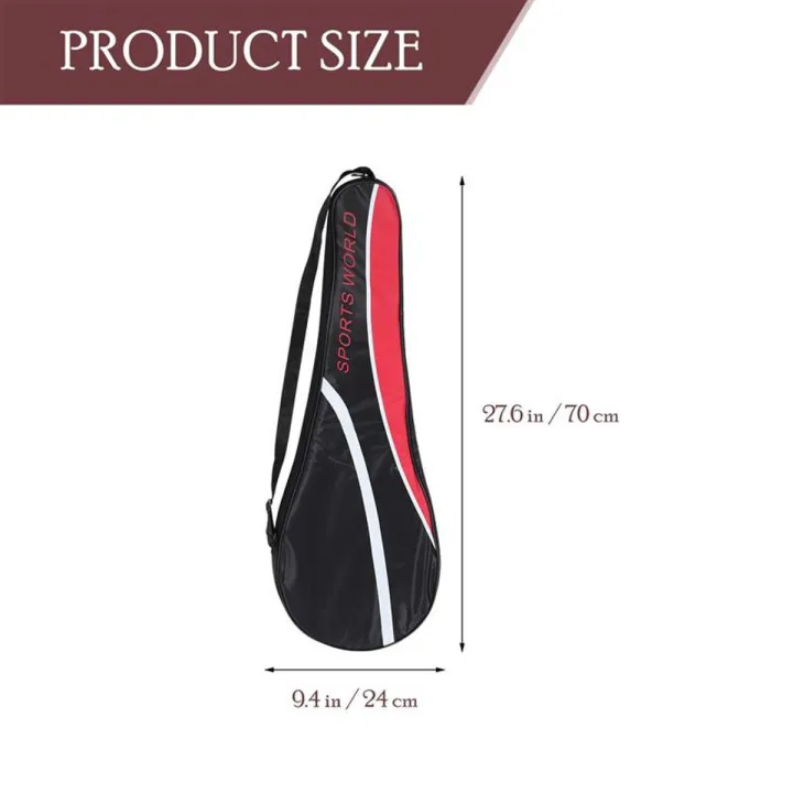 Badminton Bag Racket Cover Tennis Racquet Case Shoulder Pouch Bags ...