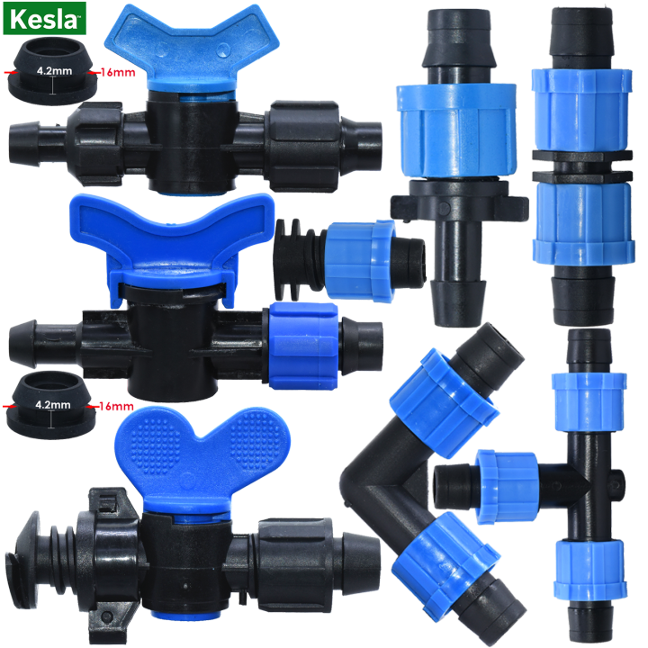 16mm 5/8 Drip Irrigation Tape Shut-Off Valve End Plug Connector Thread ...