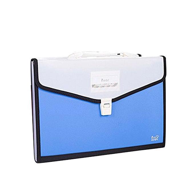 Plastic File Folder with 13 Pockets, Handle, Index Tab, A4 Size | Daraz ...