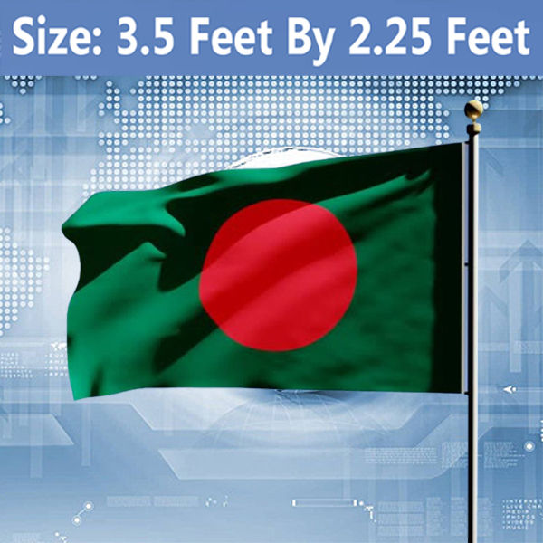 Premium 3.5ft x 2.25ft Bangladesh National Flag Factory Direct Supply ...