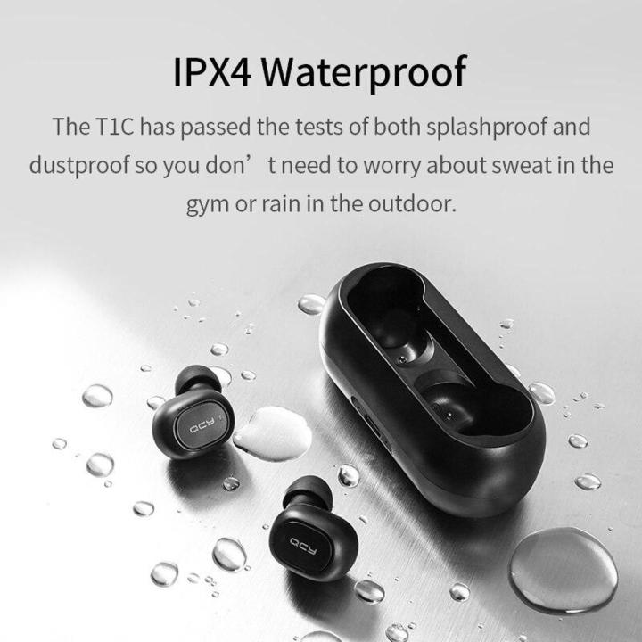 QCY T1 TWS Earphones Bluetooth Wireless Sport HiFi In-Ear Stereo Headphone | Daraz.com.bd