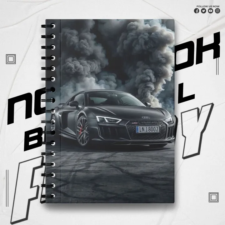 Notebook Audi Storm Dark Theme Design Ai Edition Artiqulate Journal ...