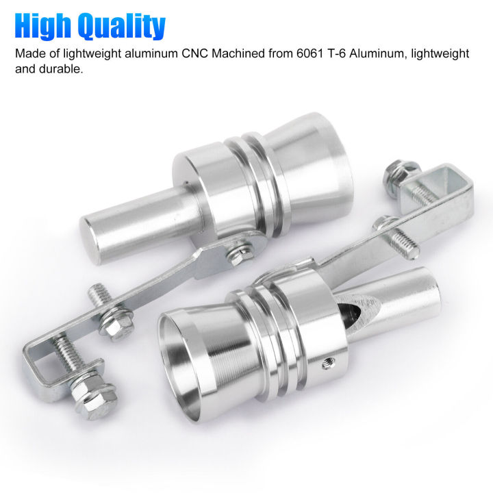 LI 2pcs Motorcycle Exhaust Pipe Tail Throat Sound Whistle Muffler ...