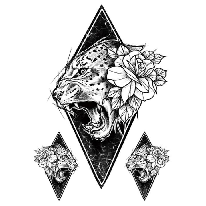 Waterproof Mandala Poppy Flower Tattoo Blood Red Poppy Mandala ...