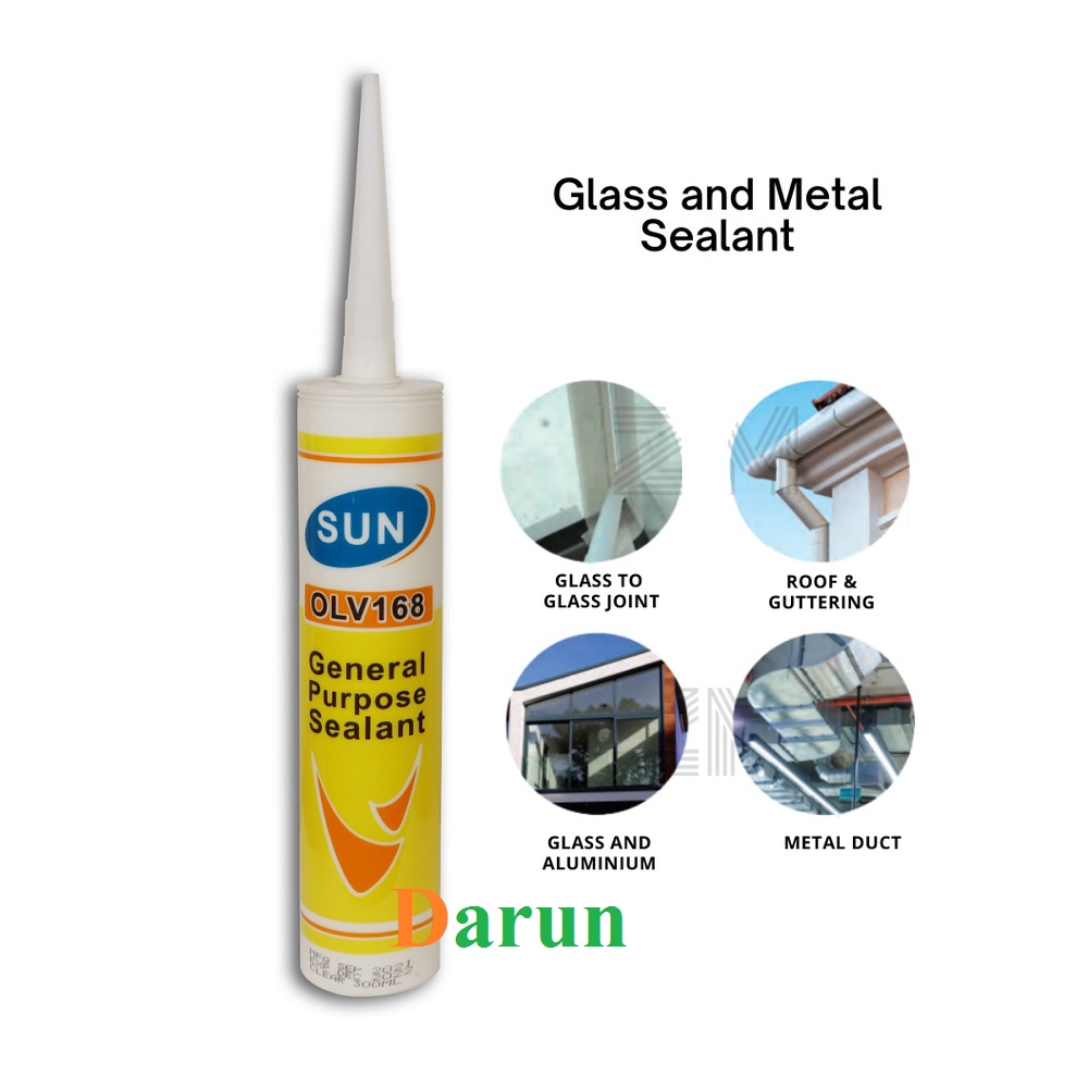 SUN OLV168 General Purpose Silicon Sealant 300gm - BornilShop