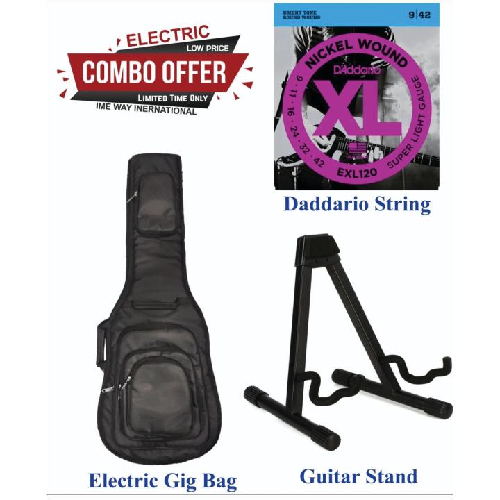 Electric Combo(Guitar Stand+D’addario String+Electric Gig Bag) | Daraz ...