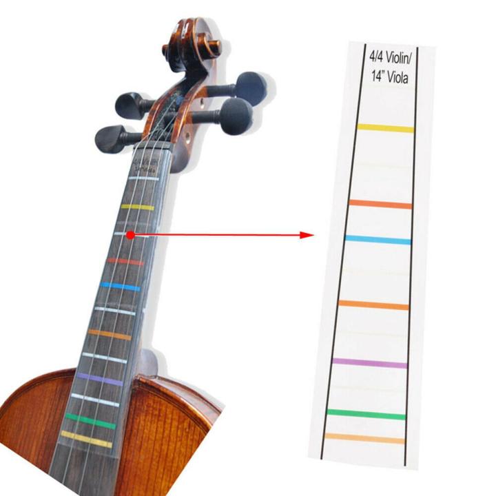 4/4 Violin Fretboard Sticker Fingerboard Marker Fiddle Learn Note Chart ...