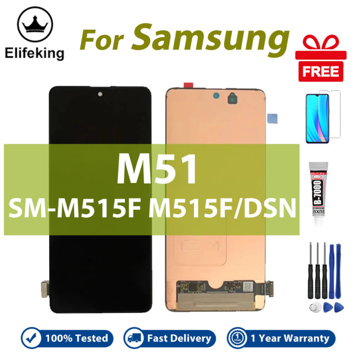 LCD No Frame For Samsung Galaxy M51 SM-M515F M515F/DSN Display Touch ...
