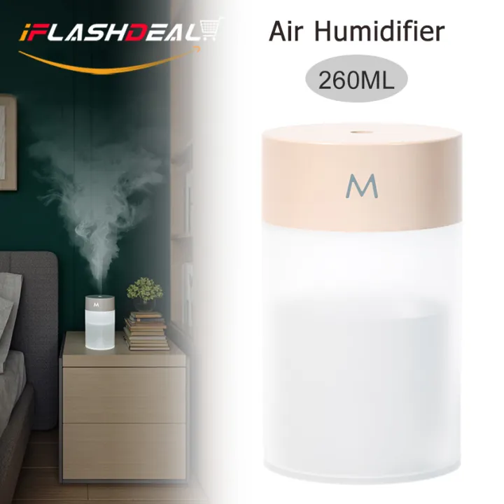 260ML Air Humidifiers Mini Humidifier Home Portable USB Powered with ...