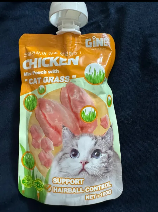 GINO Cat Pouch 100G CHICKEN with CAT GRASS | Daraz.com.bd