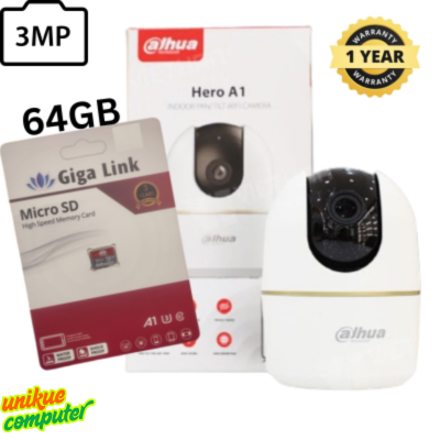 Dahua 3MP HERO A1 Wi-Fi Pan & Tilt IP Camera | 2-Year Brand warranty by ...