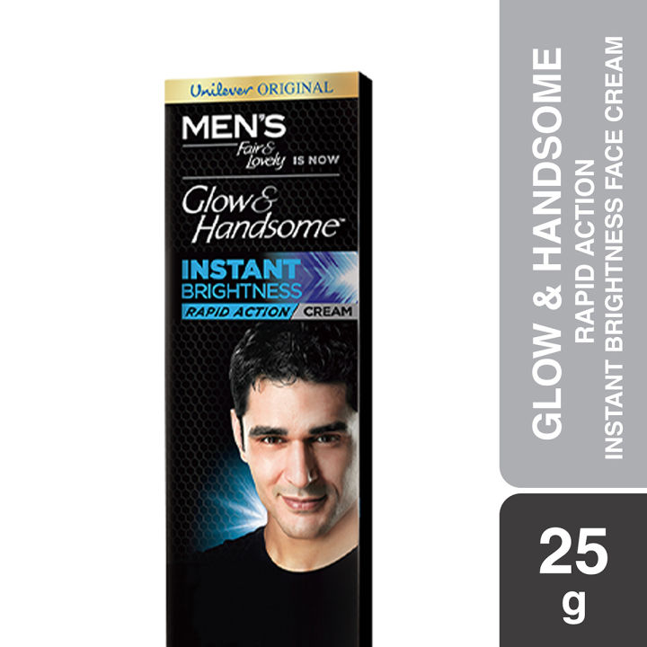 Glow & Handsome Face Cream Rapid Action Instant Brightness 25g | Daraz ...