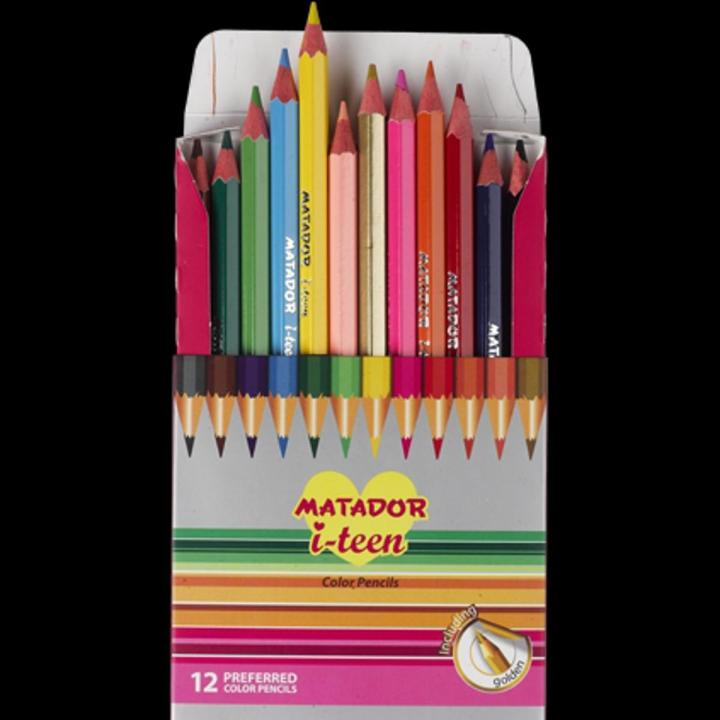 Matador i teen 12 color pencil small paper box | Daraz.com.bd
