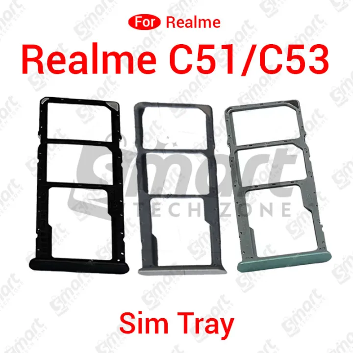 Realme C51 / C53 Sim Tray Micro SD Card Slot with Sim Ejector Pin ...