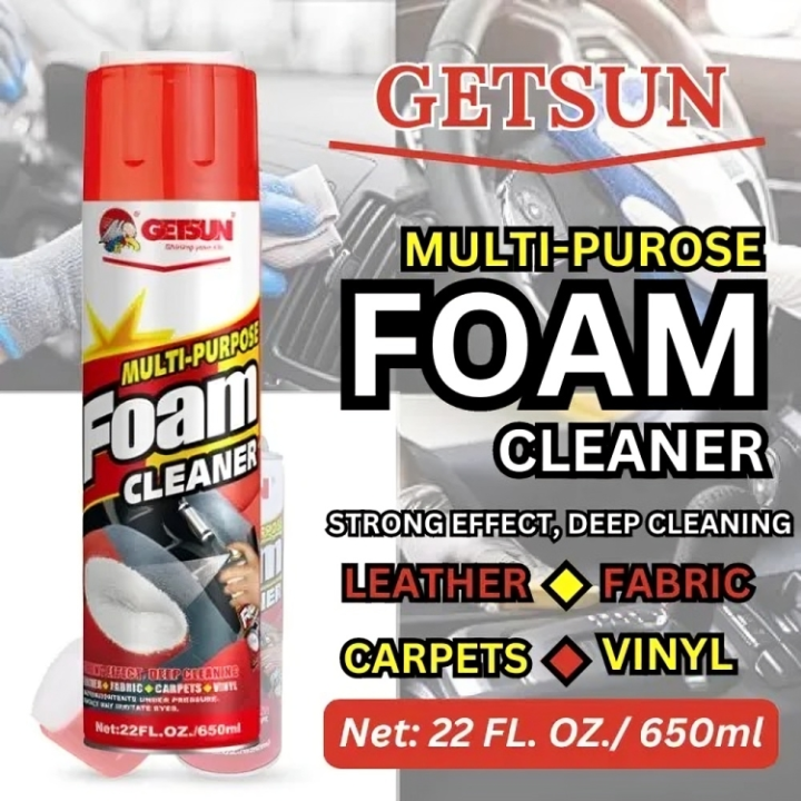 GETSUN Multi-Purpose Foam Cleaner (650ml)/ Cleaner car Cleaner / Multi-Purpose Foam Cleane tools ...