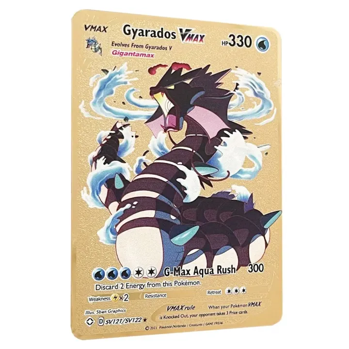 【3C VictoryEagle】Shadow Vmax Golden Pokemon in English Metal Pokmo ...