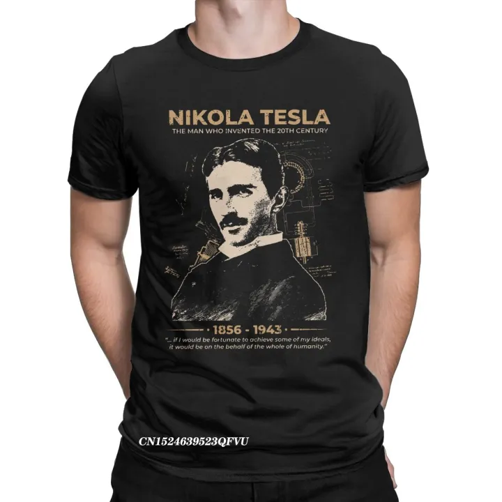 Men's Nikola Tesla Tshirt Science Scientists Subject Inventor Physics ...