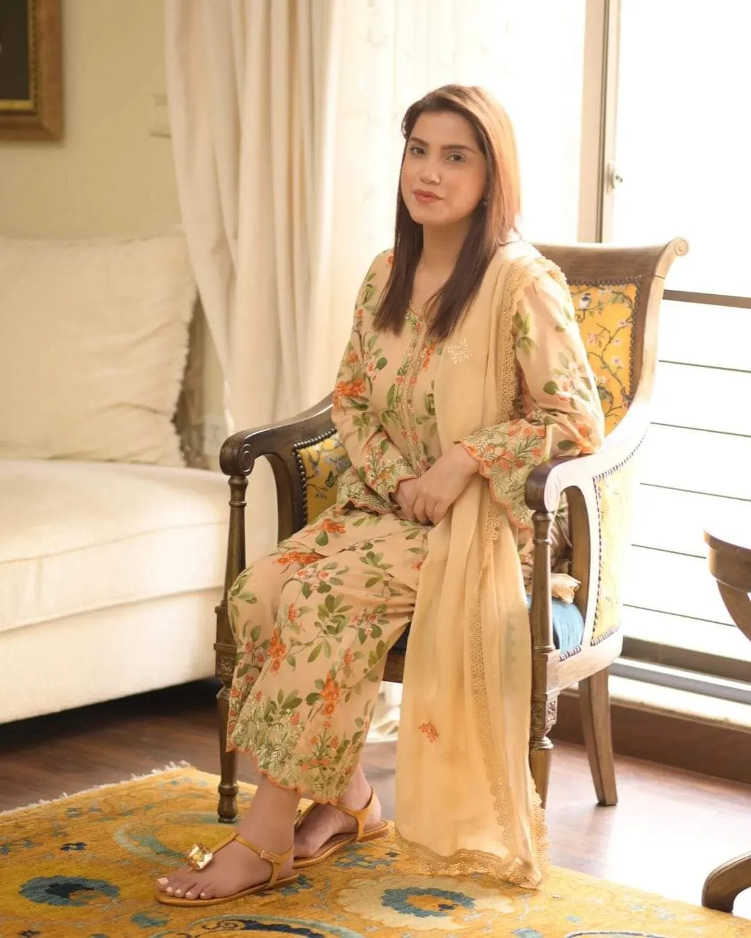 AC cotton Readymade Three Piece Collection With Computer Embroidery ...