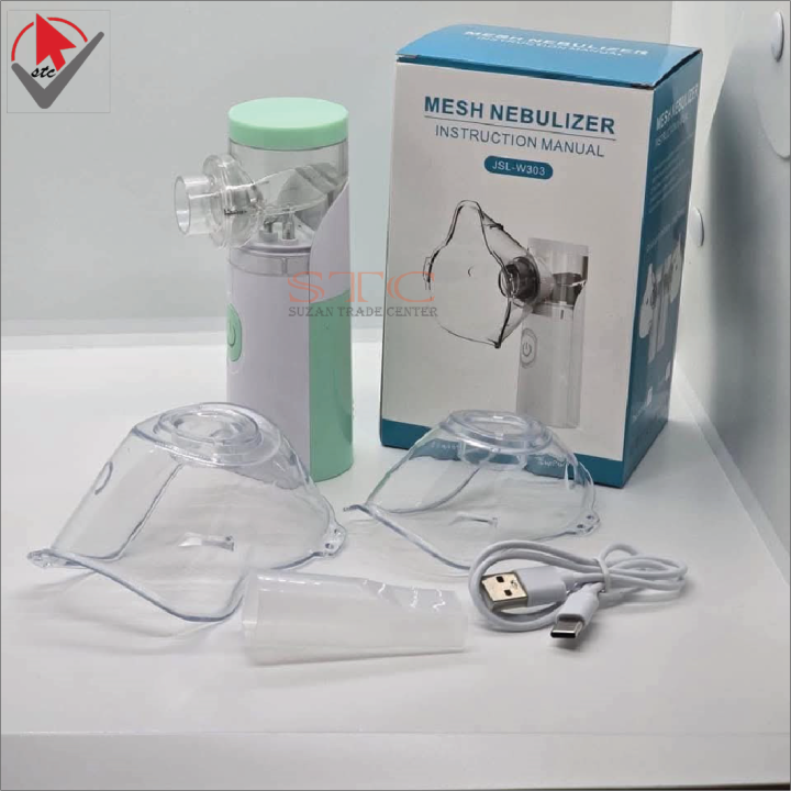 Mesh Nebulizer machine mini portable Handheld, Ultrasonic Steam Inhale ...