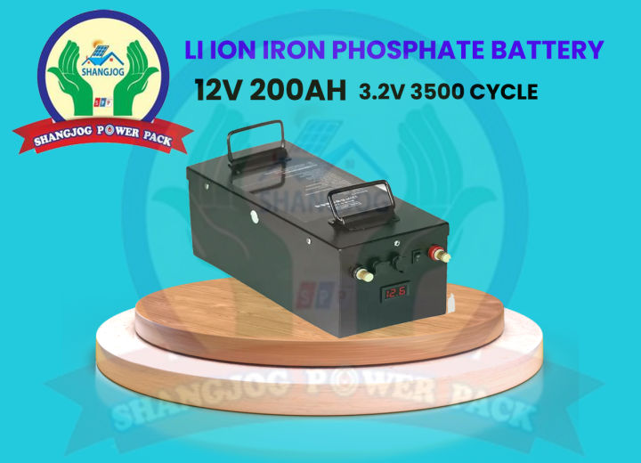 SHANGJOG LI ION PHOSPHATE BATTERY IPS UPS SOLAR 12V 200AH | Daraz.com.bd