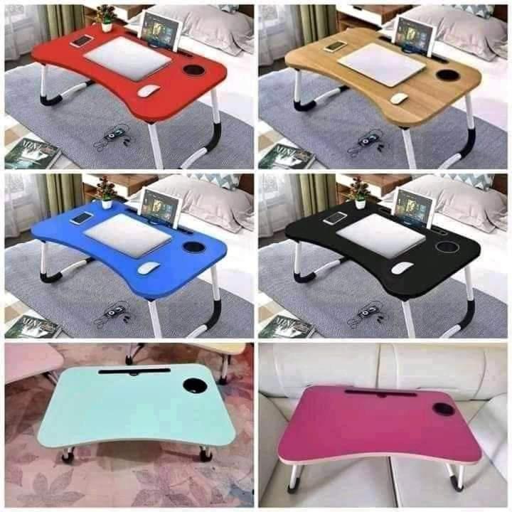 Portable Foldable Laptop Stand Desk, Laptop Table for Breakfast Sofa ...