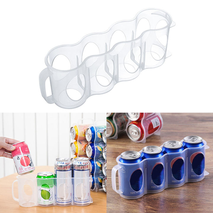4 Holes Beverage Soda Drink Can Organizer Racks Fridge Drink Bottle ...