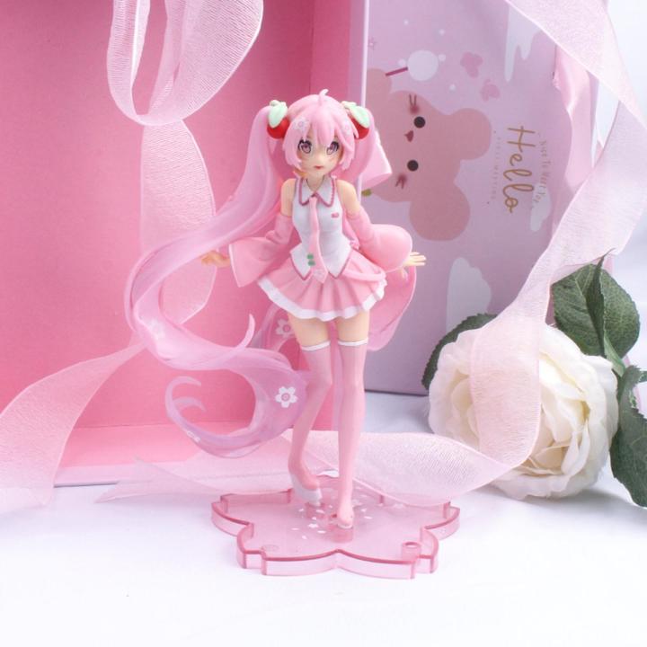 14cm Anime Pink Sakura Action Figures Toys Girls PVC Figure Model Toys ...