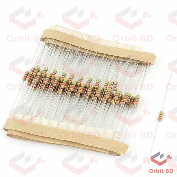 100Pcs 330 Ohm Resistor 330Ohm Carbon Film Resistor 330 Ohm 1/4W ...
