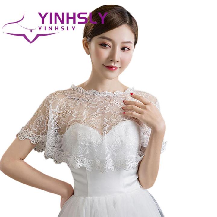 Women Cover Up Embroidered Floral Lace Evening Party Dress Lace Wrap ...