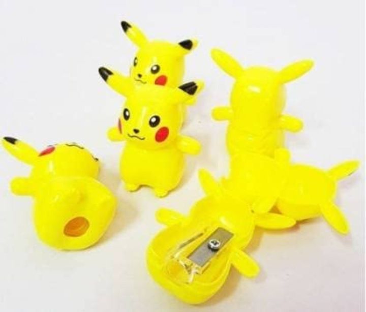 Yellow Pikachu Plastic Pencil Sharpener-1pcs | Daraz.com.bd