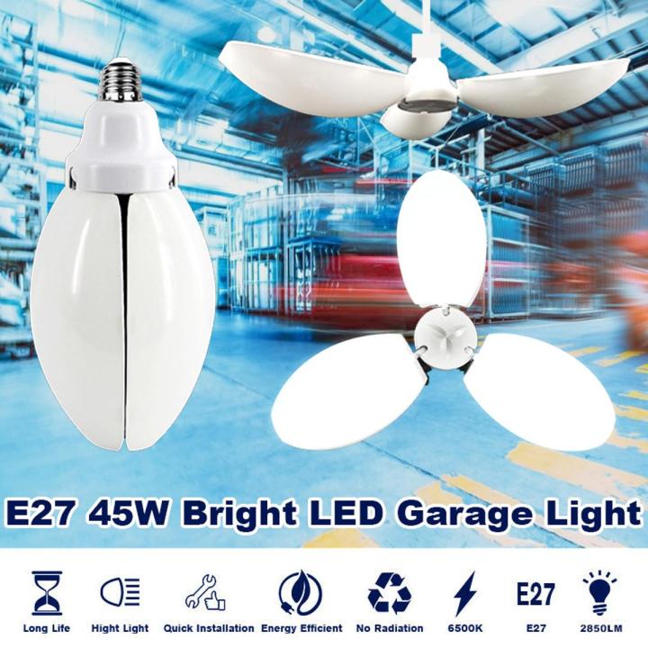 Decoration Life LED Deformable Garage Lights Fixture 45W E27 Daylight ...