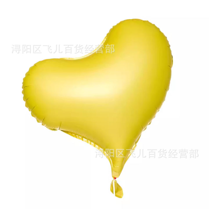 New cross-border 20 inch frosted love crooked heart aluminum balloon ...