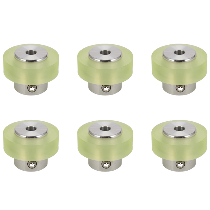 6X 100mm Aluminum Polyurethane Industrial Encoder Wheel Measuring Wheel ...