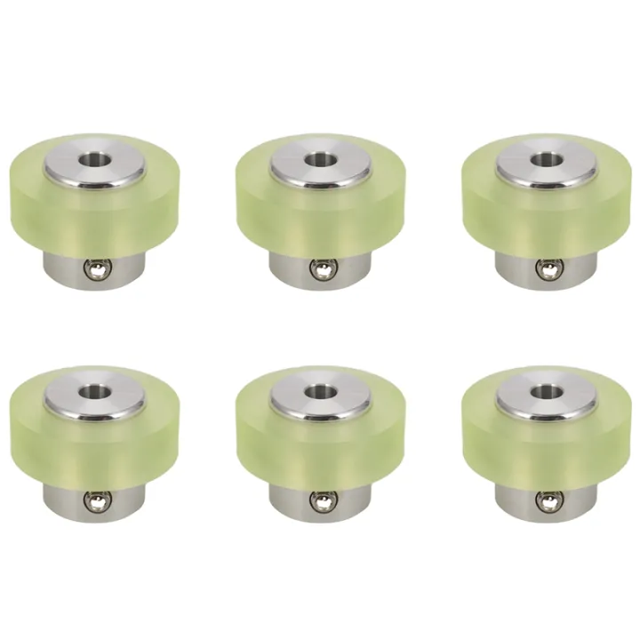 6X 100mm Aluminum Polyurethane Industrial Encoder Wheel Measuring Wheel ...