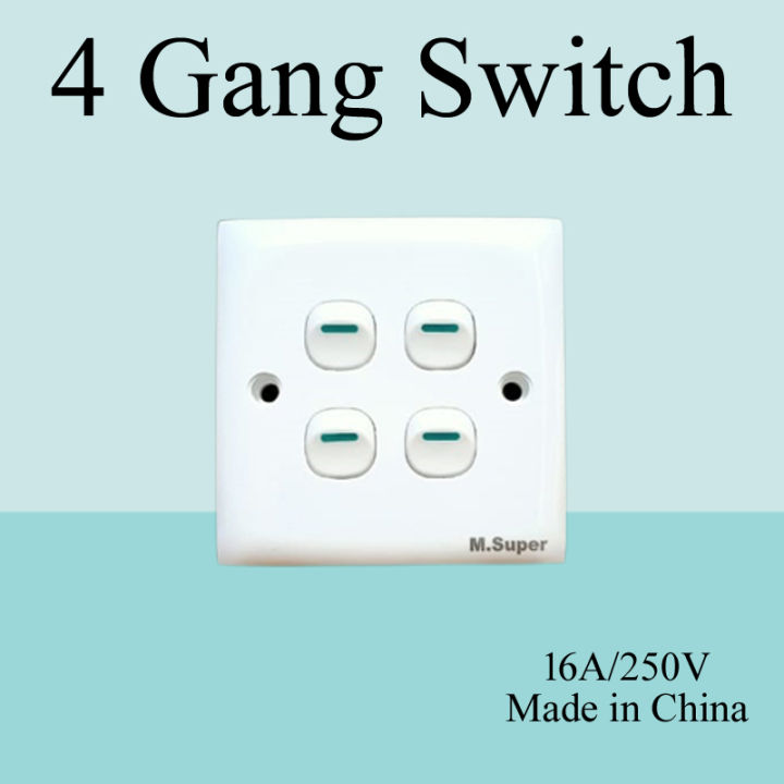 Gang Switch, Multi Socket, Fan Dimmer (Regulator) Full Series All in 1 ...